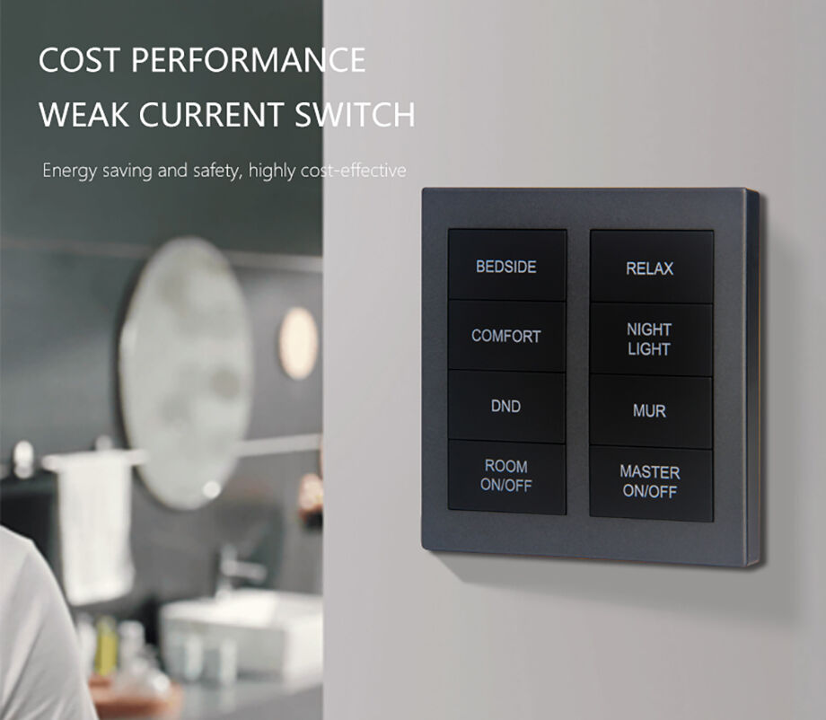 Gtd Customized 17x Rs485 6 Push Button Black Pc Panel Electrical Wall ...