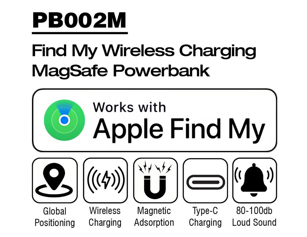 Magnetic Find My Smart Power Bank Finder Wireless Charging Power Bank ...