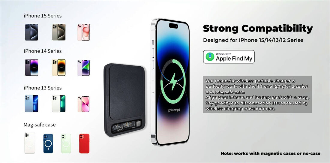 Magnetic Find My Smart Power Bank Finder Wireless Charging Power Bank ...
