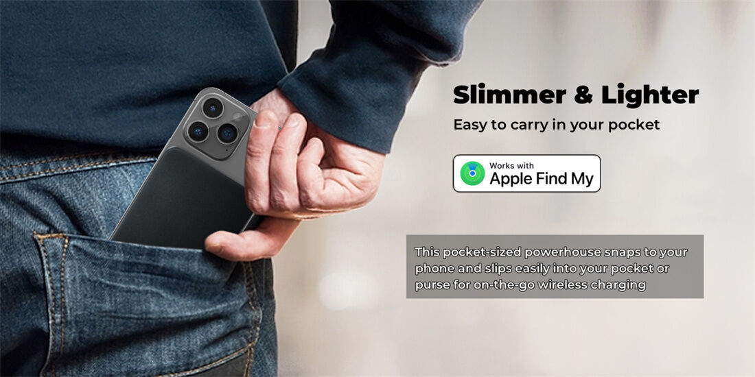 Magnetic Find My Smart Power Bank Finder Wireless Charging Power Bank ...