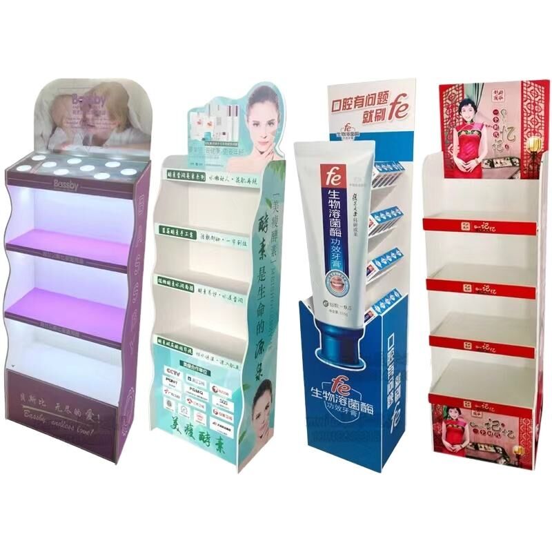 Custom Cardboard Display Creative Advertising Pop Floor Display Stand ...