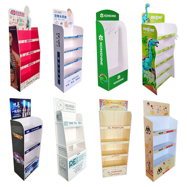 Custom Cardboard Display Creative Advertising Pop Floor Display Stand ...