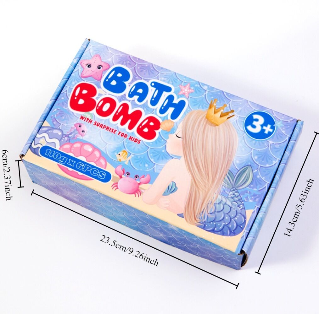 Scented Seashell Bubble Bath Ball Set Spa Essential Oil Bath Bombs With Toy Bubble Pop Exploding ...