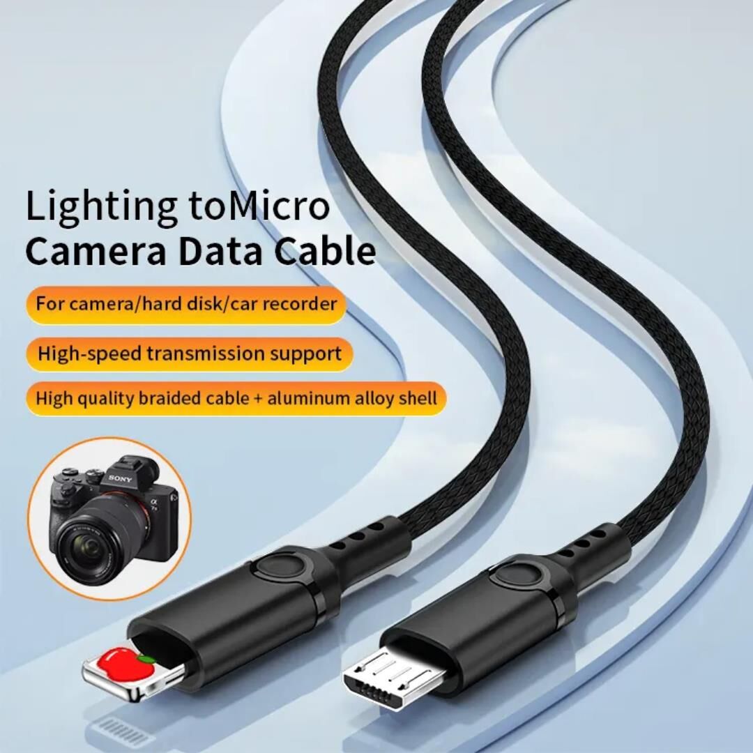 High Speed 8 Pins Micro Usb Data Transfer Cable For Nikon Canon Digital ...