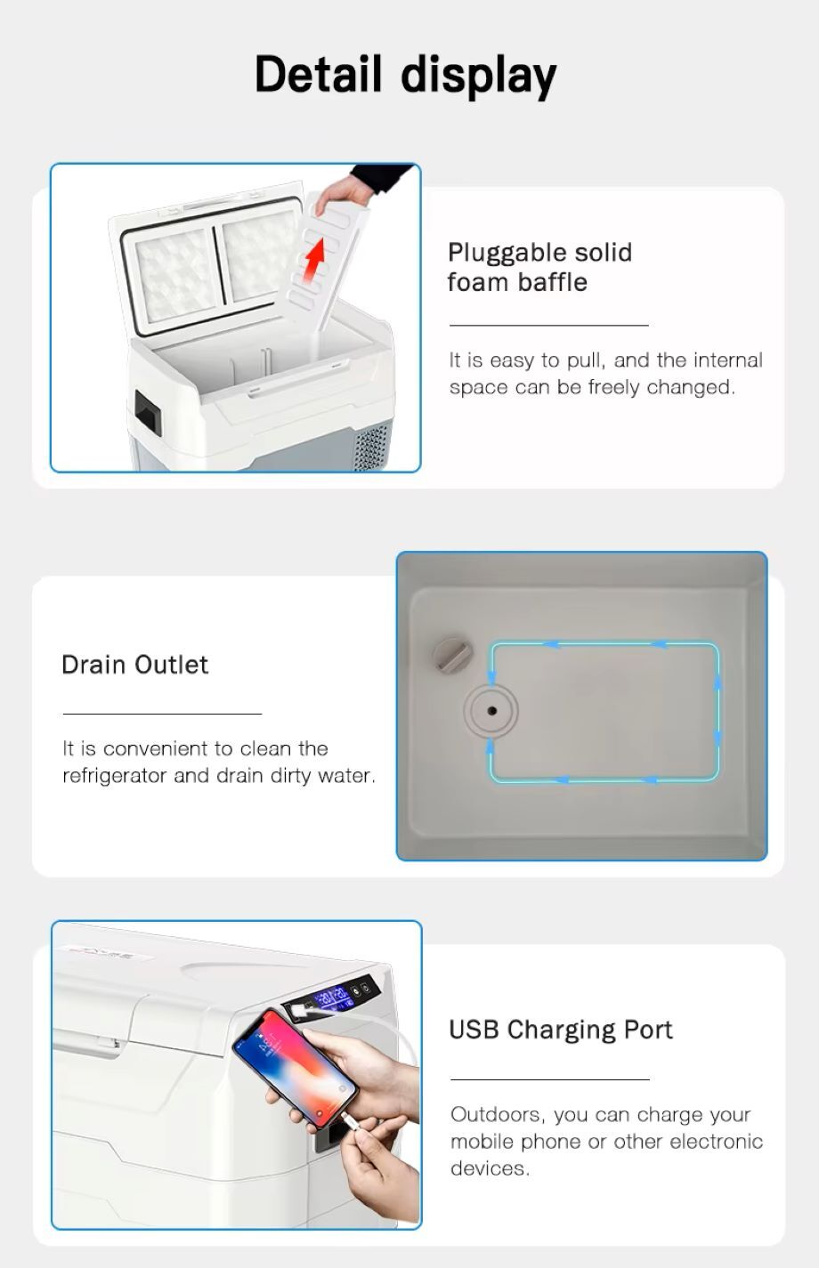 New Product 30l Single Door Single Control 12 Volt Refrigerator Auto ...