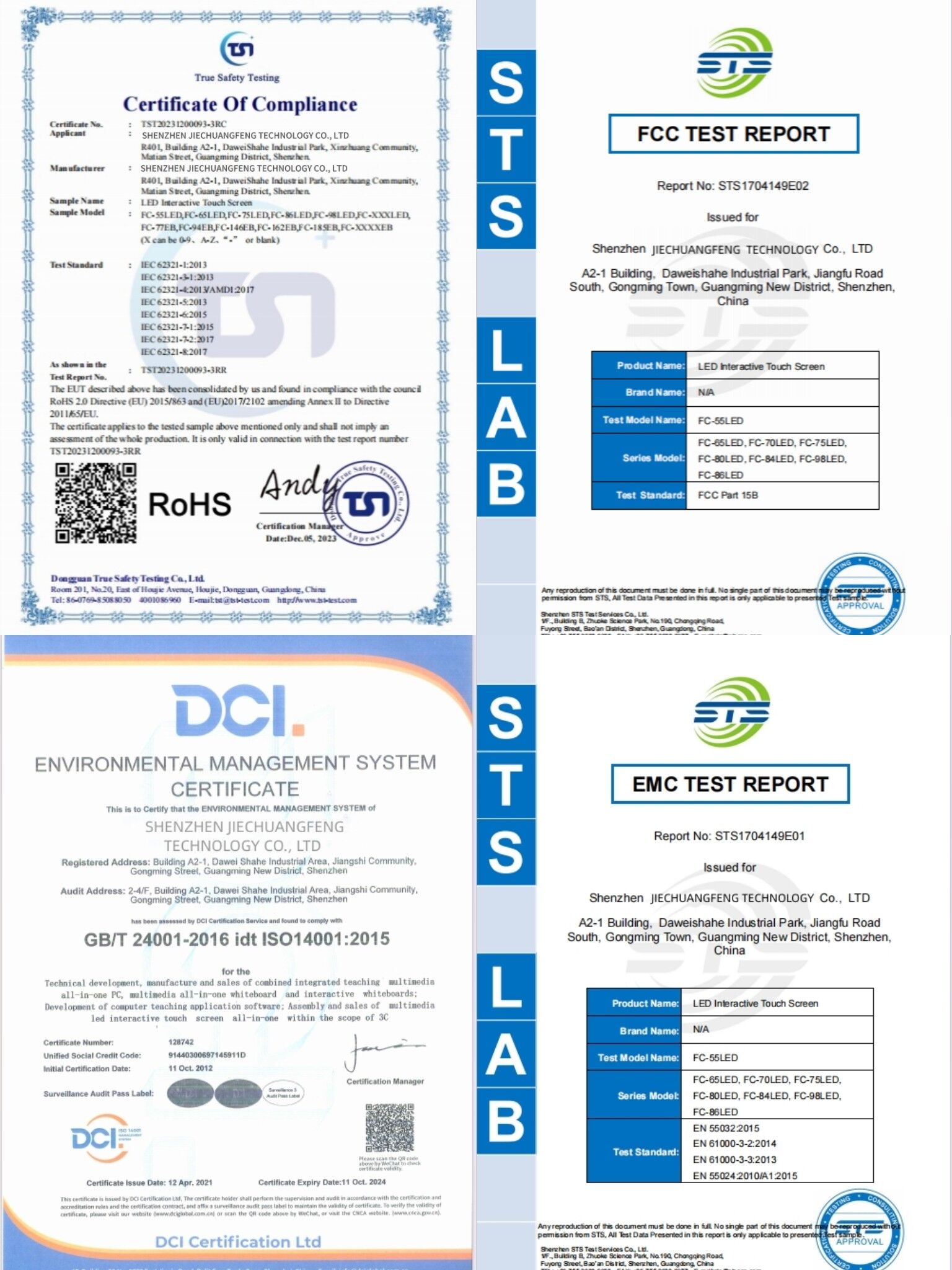 Eiboard 120 Inches 8k 20 Points Touch Screen Uhd Dual System Android 14 ...