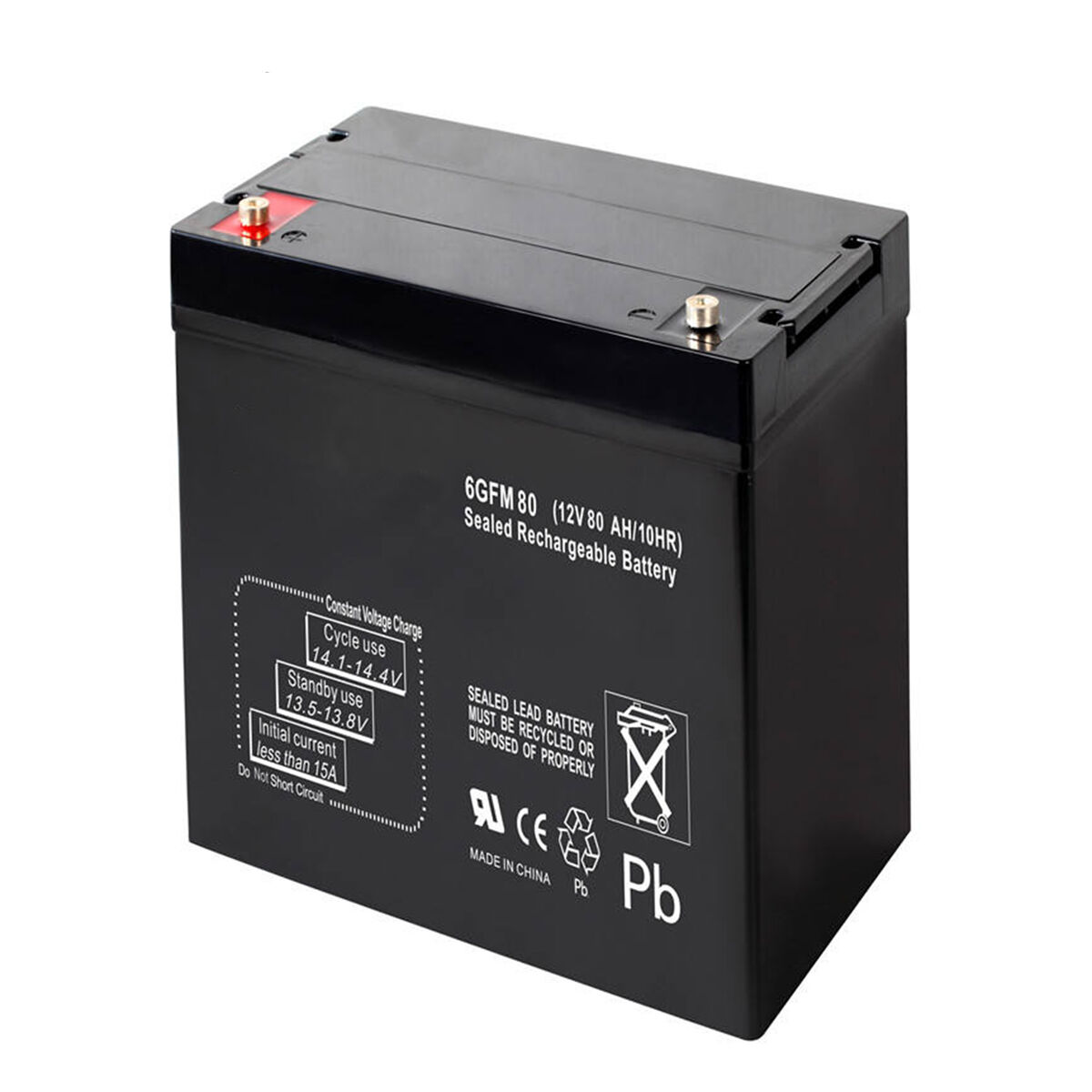 Valve Regulated Sealed Lead-acid Battery 12v80ah Battery 6-gfm-80 ...