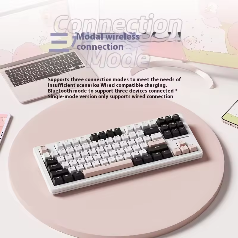 Xinmeng M87pro V2 Rgb Wireless Wired Keyboard Tri-mode Bt 2.4g ...