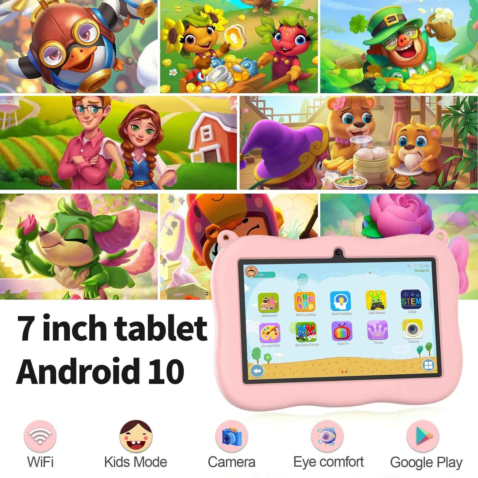 Buy China Wholesale New Mtk 6735 Cpu 2+32gb Storage Android Kids 7 Inch ...