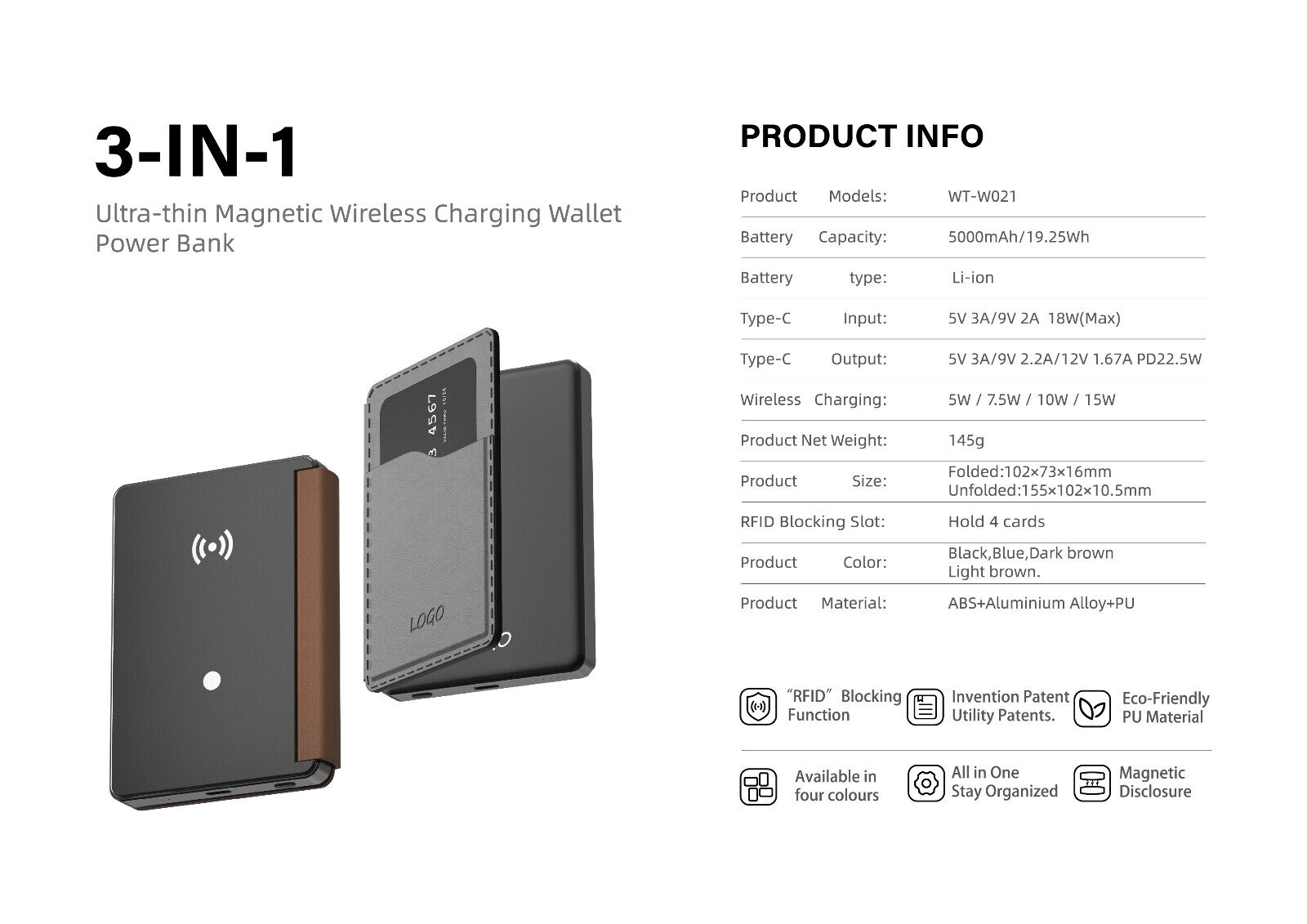 New Designed Product 10000mah Battery Power Bank Built In 4 Cables ...