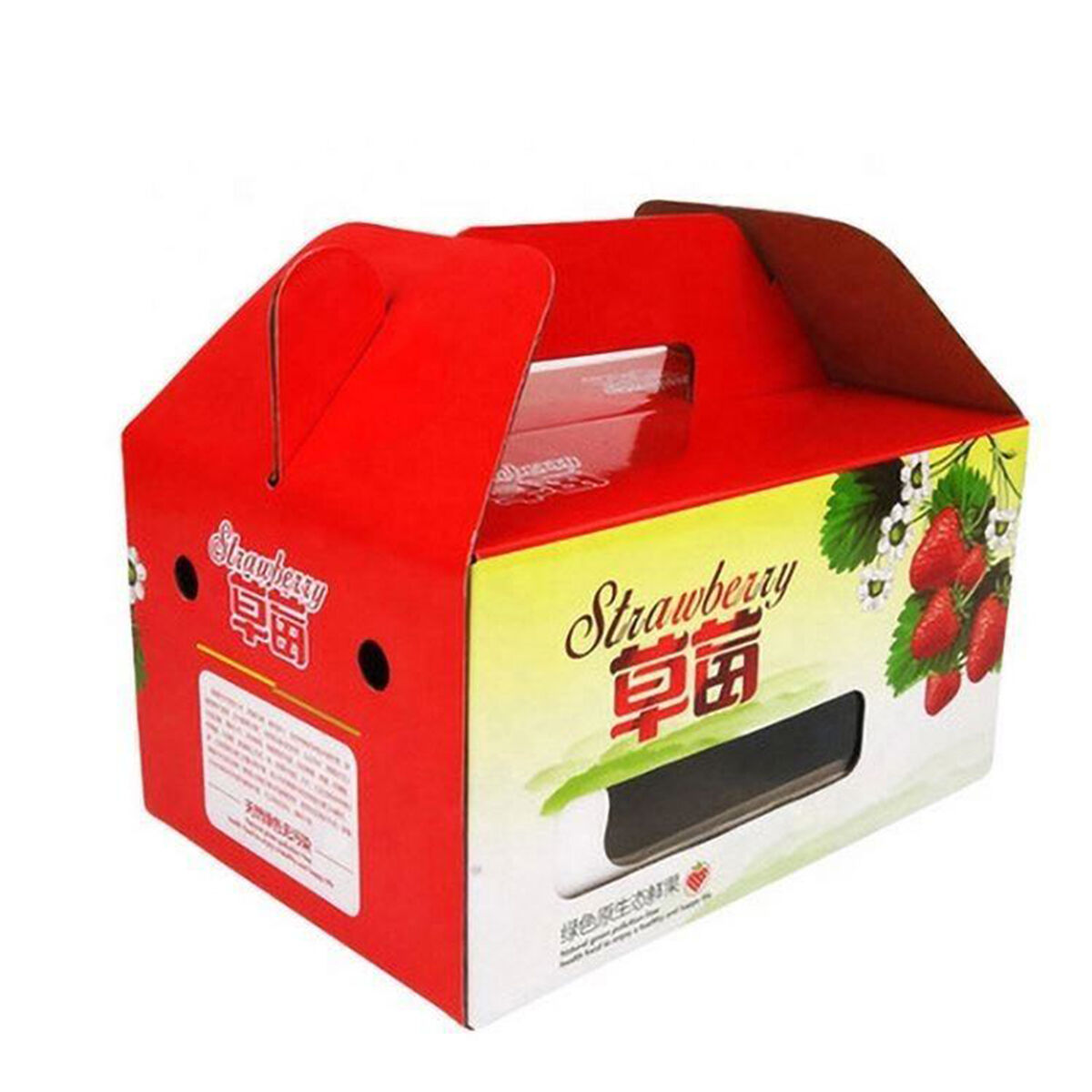 Printing Biodegradable Large-sized And Handle Fruit Packaging Boxes For ...