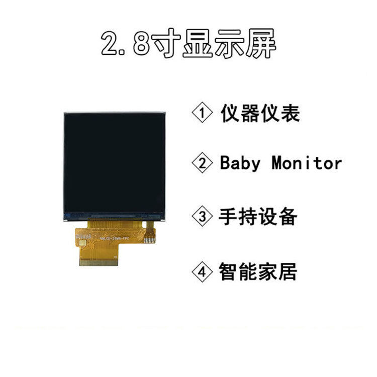 2.8 Inch Tft Display Module, 320x320 Resolution, 40 Pins Mcu-16 Bit/spi ...