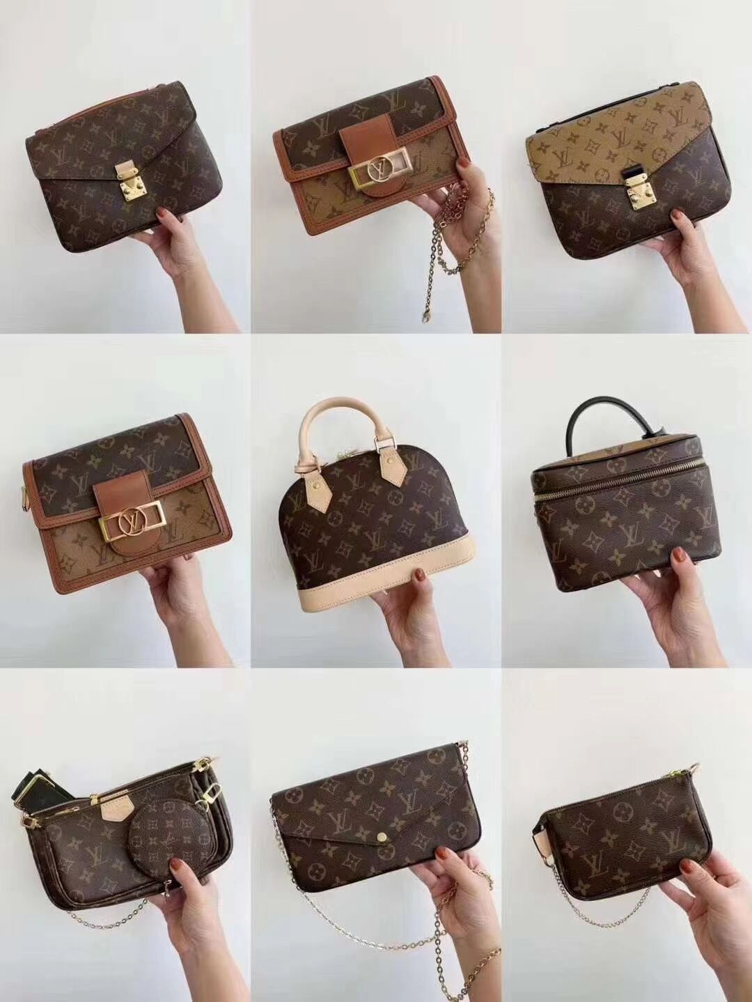 2024 Newest Ladies Designer Letter Purse Leather Bag 2 Piece Set Luxury ...