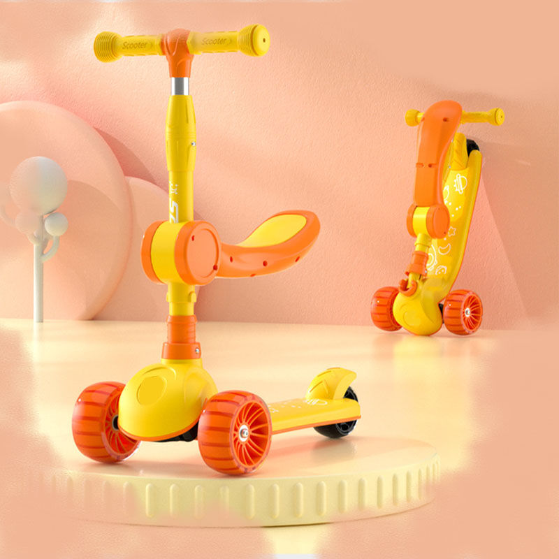 Wholesale New Product Foldable 3 Wheels Kids With Seats Scooter Sliding ...