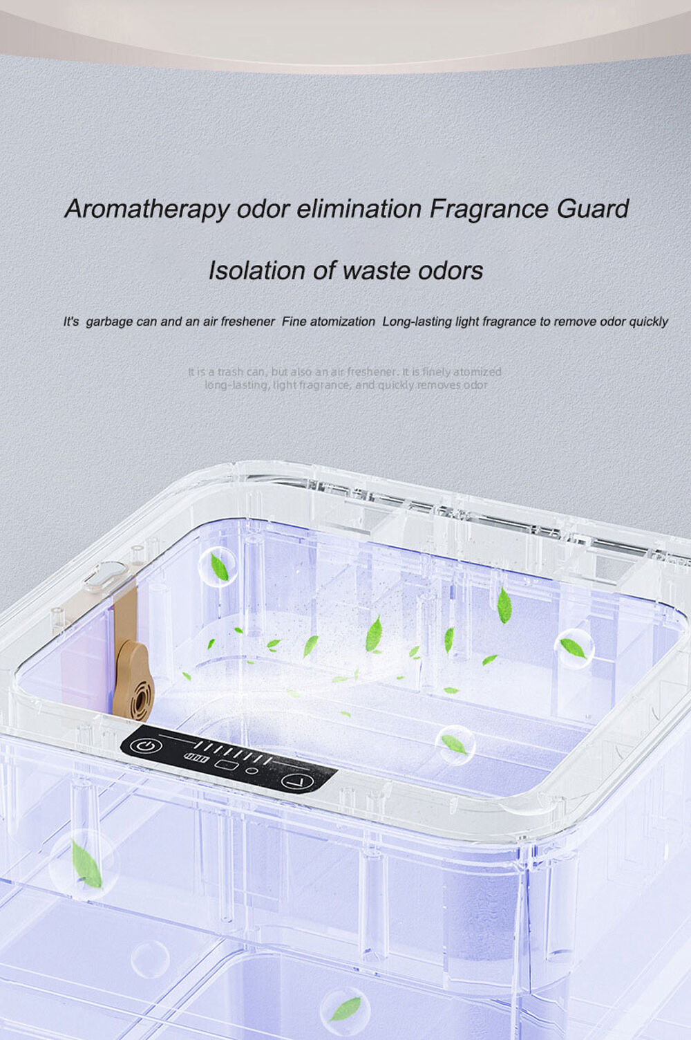 Smart Waste Folding Storage Bins Ultrasonic Sensor Kitchen Garbage ...