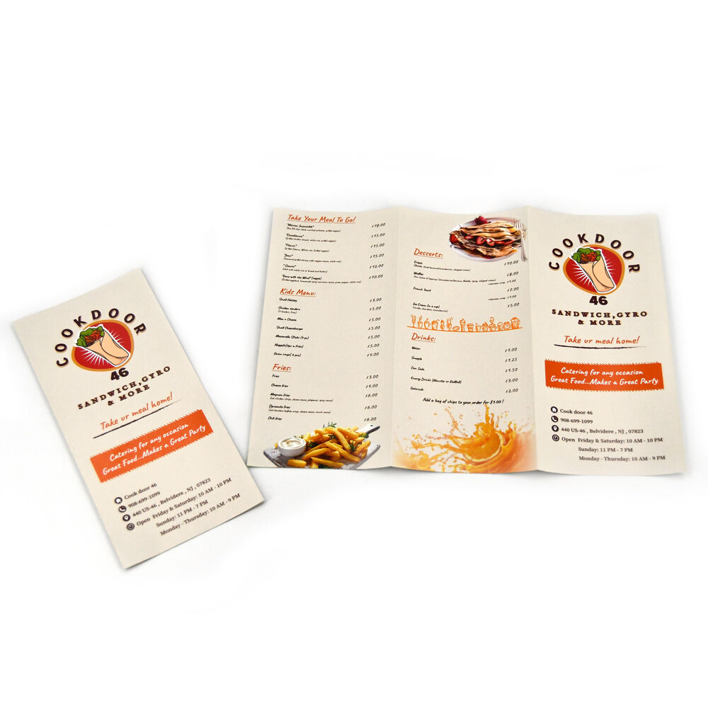 Custom Color Design Service Include Restaurant Menu & Cookbook Catalog ...