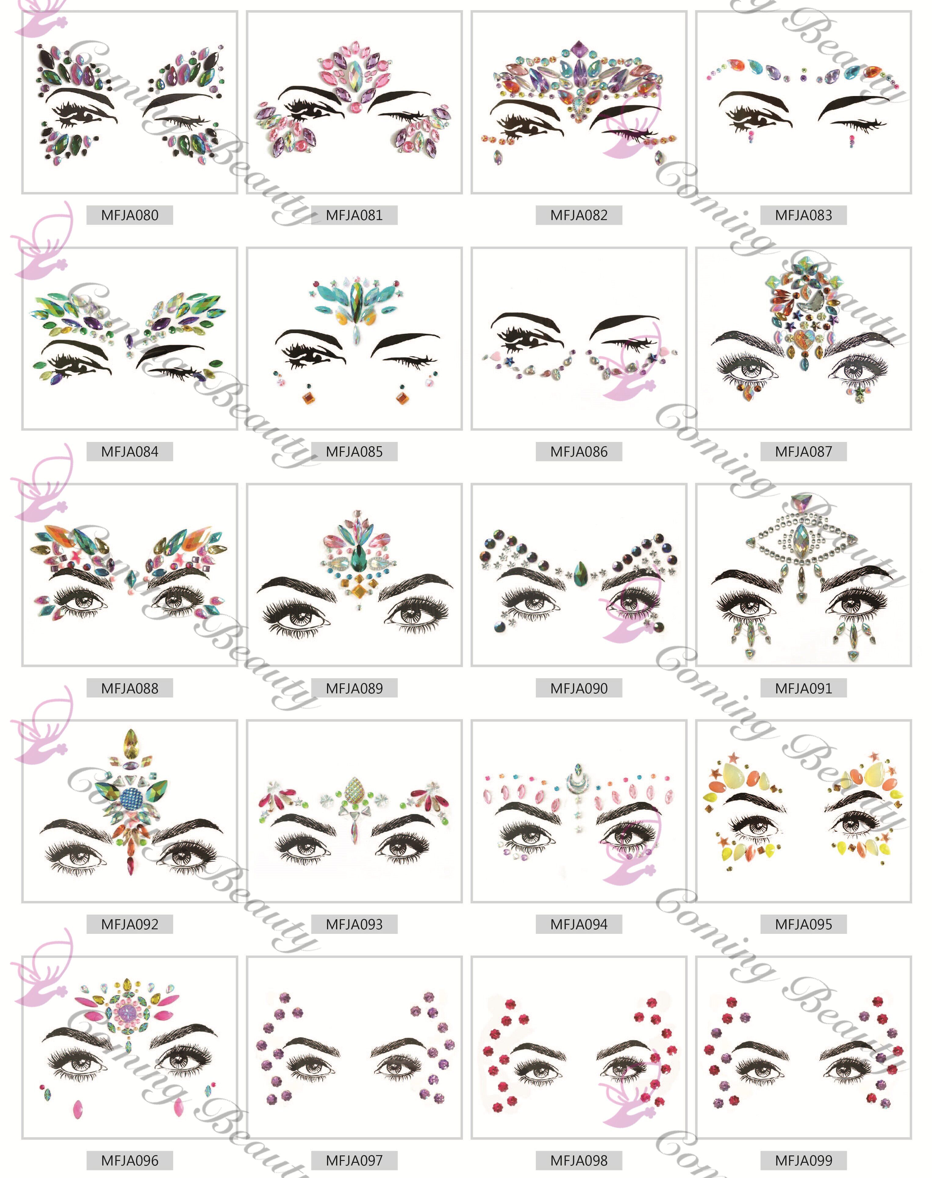 Private Label Fashion Diy 3d Acrylic Diamond Masquerade Makeup ...