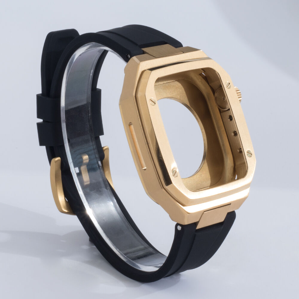 44/45mm Stainless Steel Mod Kit Watch Case 40mm 41mm Silicone Rubber ...