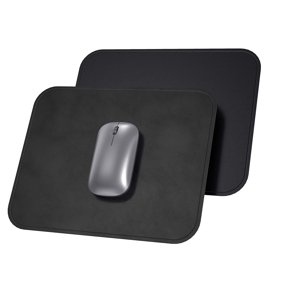 Customized Business Mouse Mat Carbon Color Mousepad Matte Pu Leather ...