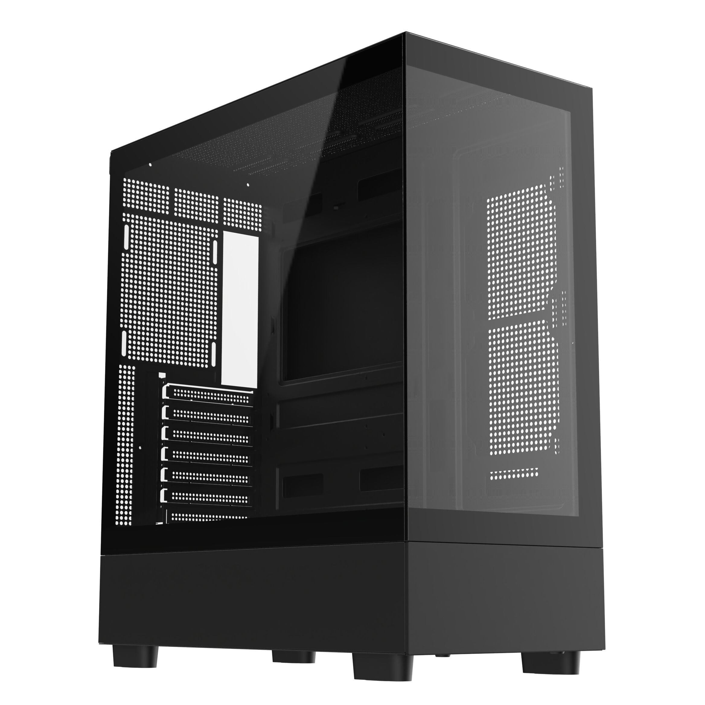 Tempered Glass Micro Pc Case Argb Fan Gaming Case Tempered Glass ...