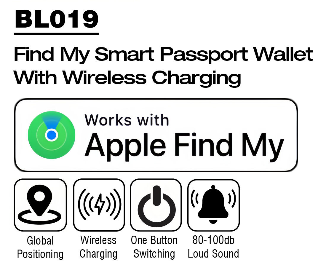 Power4 Pu Find My Smart Passport Finder Wireless Charging Rechargeable ...