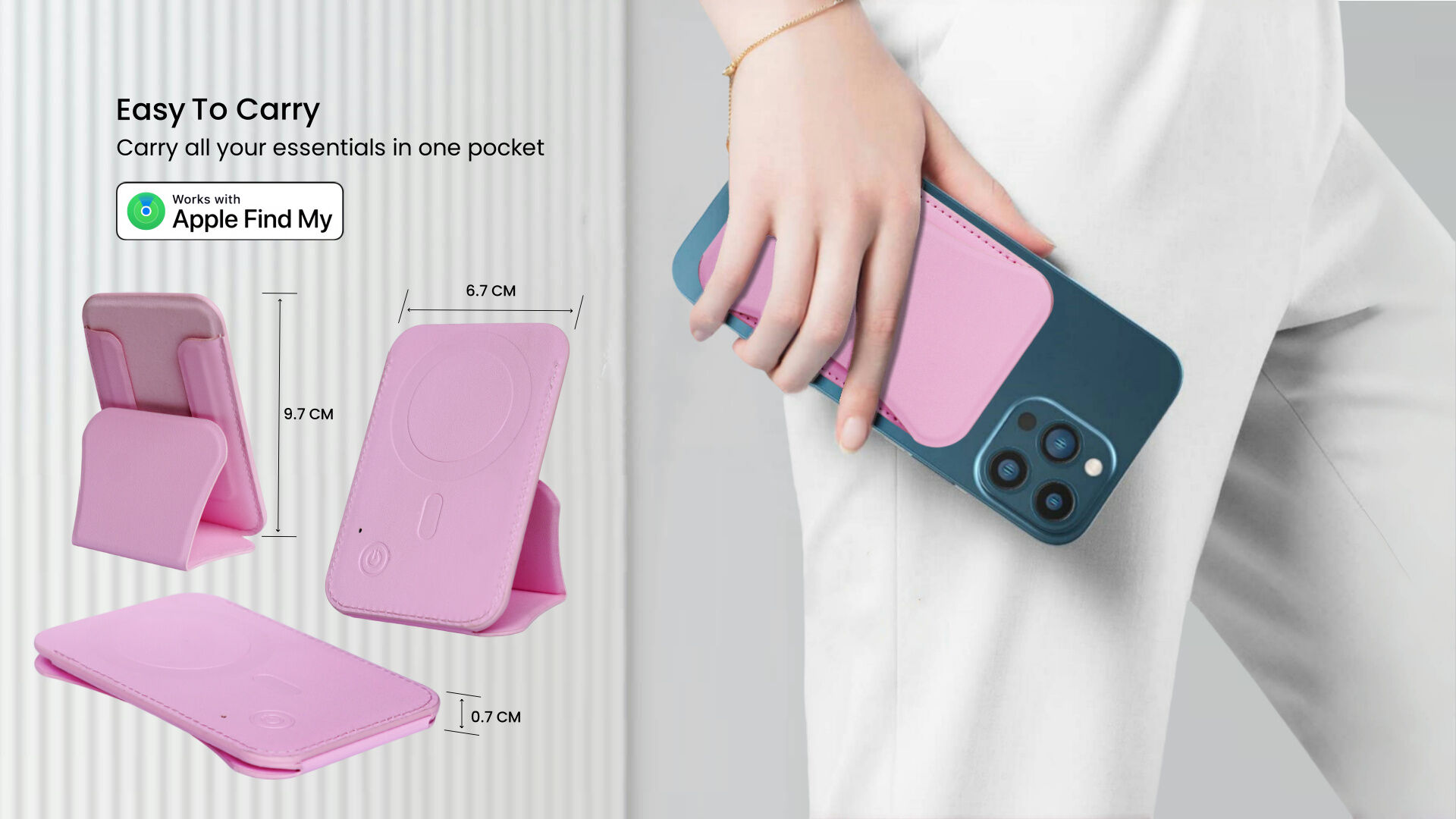 Wholesale Odm Tracker Pu Magnetic Find My Smart Wallet Finder Wireless ...