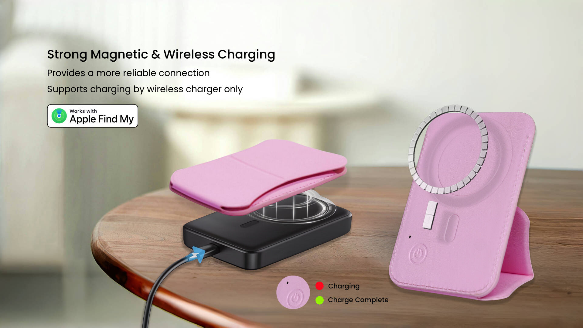 Wholesale Odm Tracker Pu Magnetic Find My Smart Wallet Finder Wireless ...