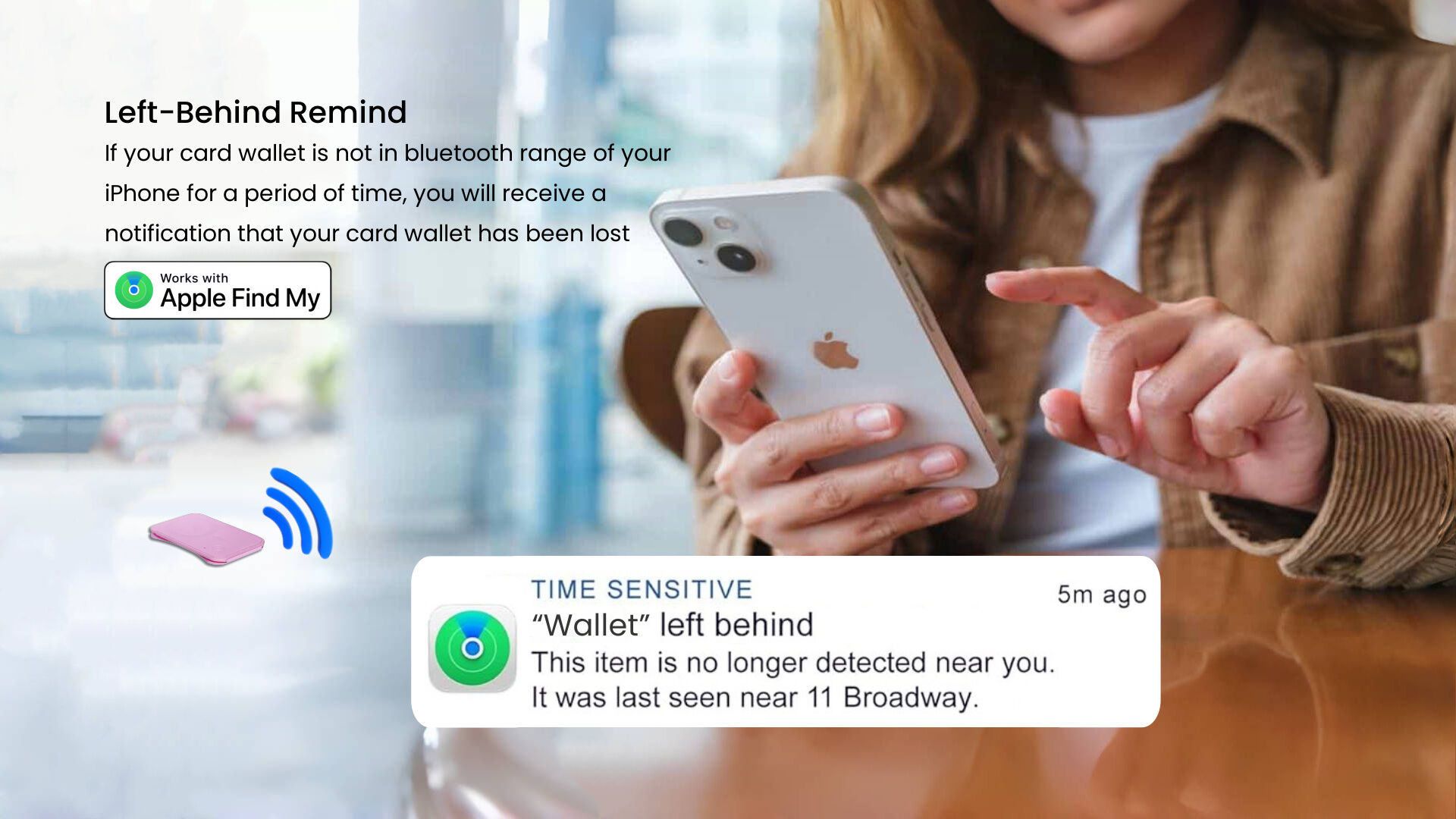 Wholesale Odm Tracker Pu Magnetic Find My Smart Wallet Finder Wireless ...