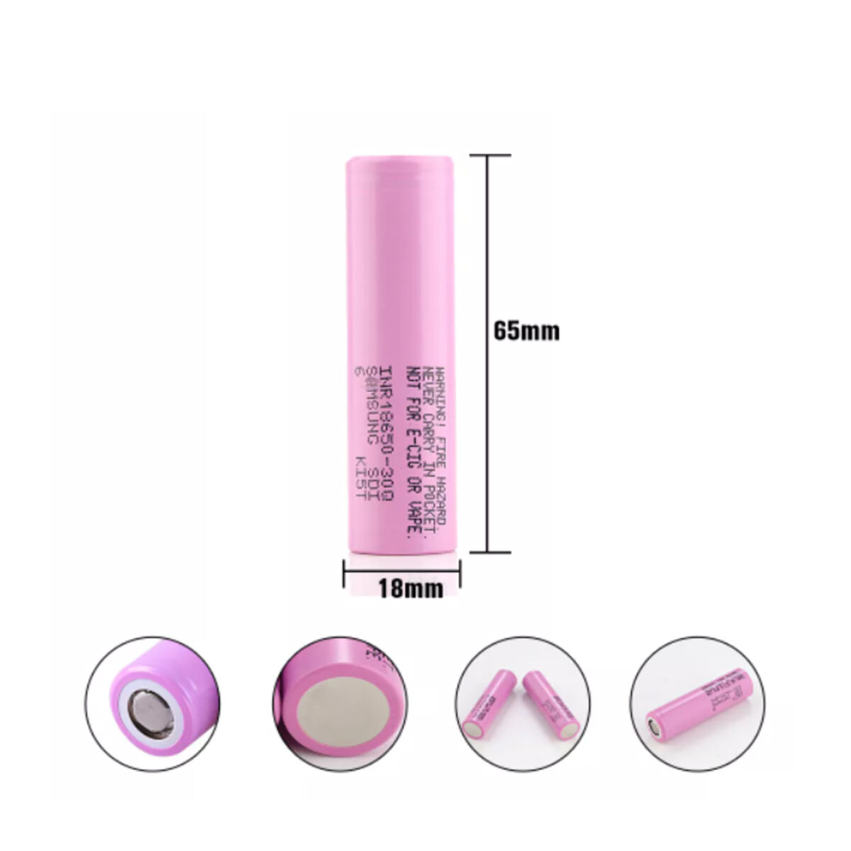 Small Cylindrical Lithium Battery 18650-3000/8c Lithium Iron Phosphate ...