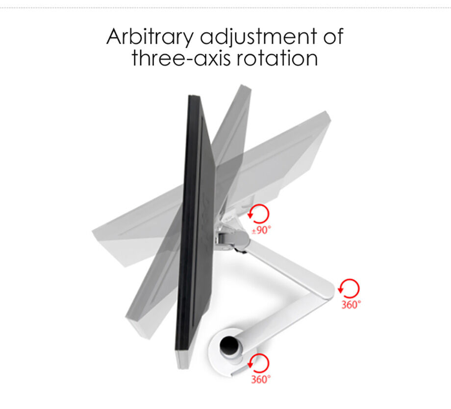 Aluminum Alloy Extendable Office Lcd Support Base Desktop Dual Monitor ...