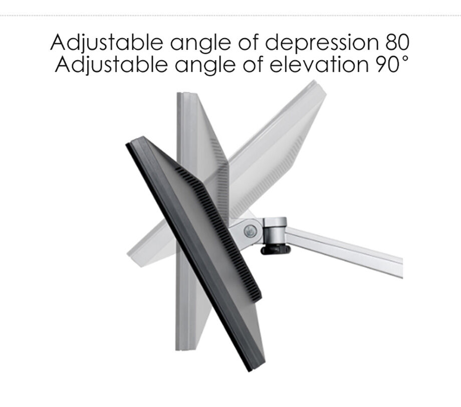 Aluminum Alloy Extendable Office Lcd Support Base Desktop Dual Monitor ...