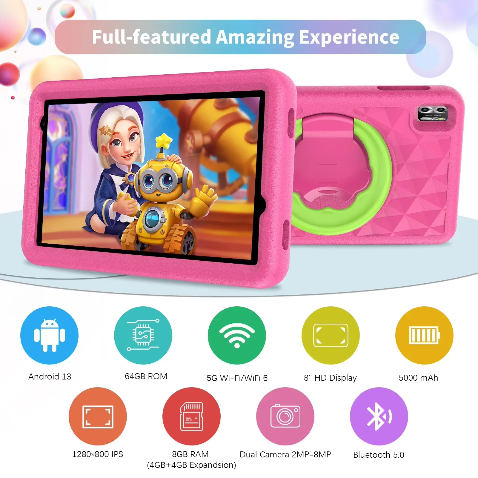 Best Gifts 8 Inch Kids Tablet 2gb 32gb Children Pre-installed Education ...