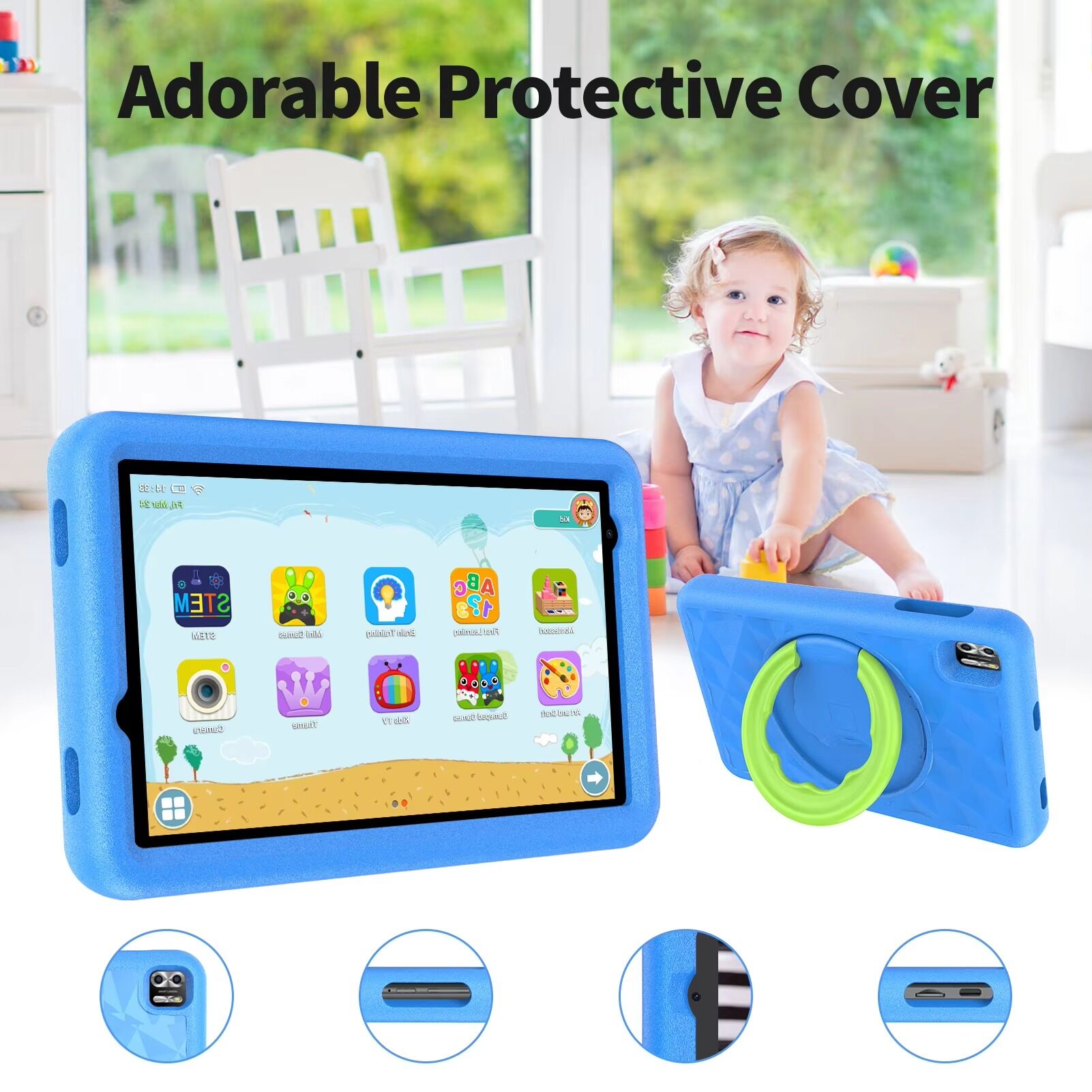 Best Gifts 8 Inch Kids Tablet 2gb 32gb Children Pre-installed Education ...