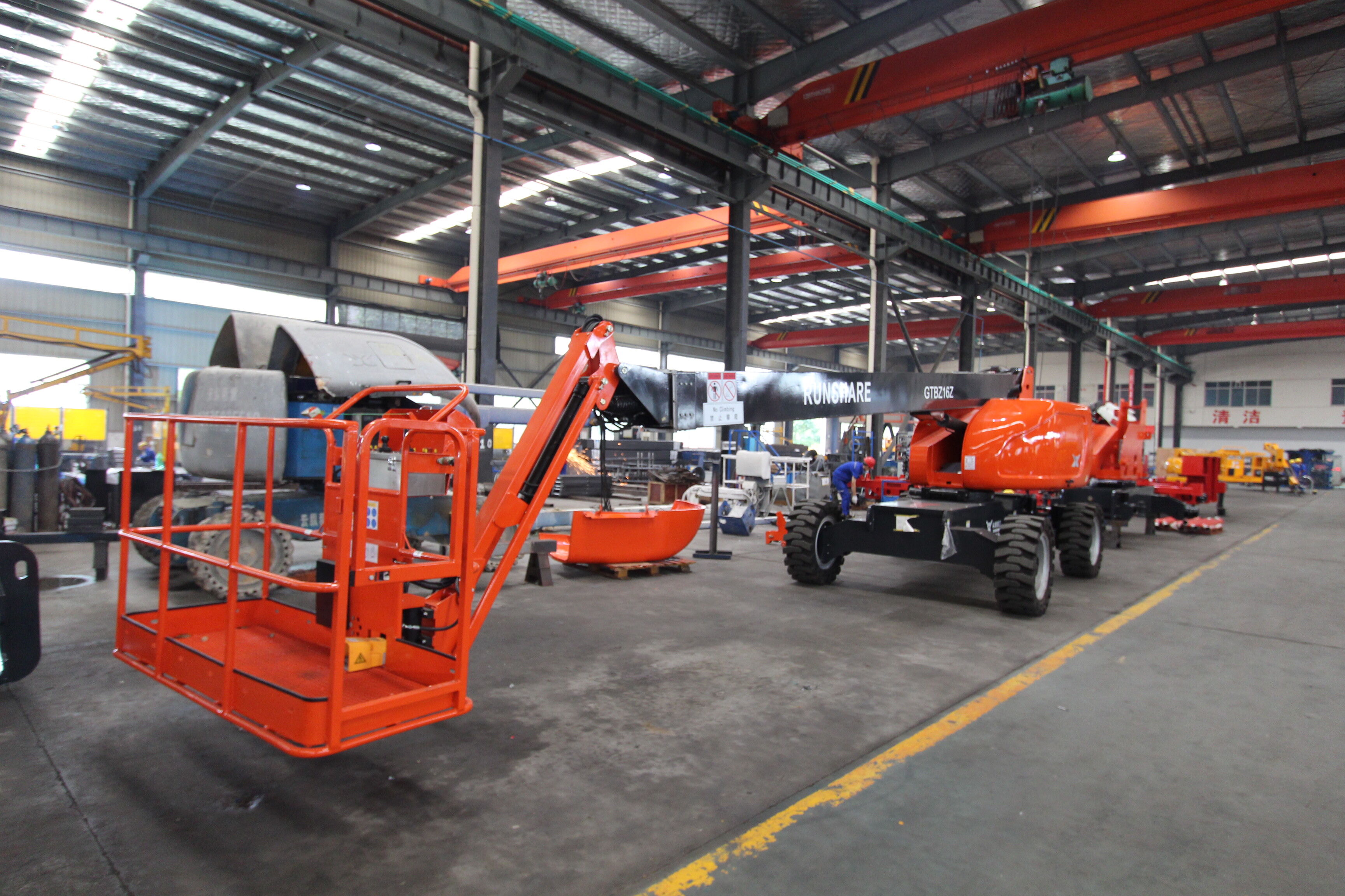 Rushare Awp Articulated Boom Lifts 16m To 34m Working Height Diesel ...