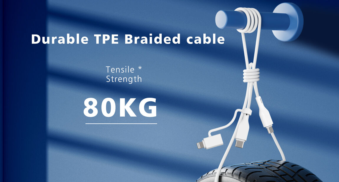 2 In 1 Pd Max 60w Fast Charing Cable Compatibility 20w Type C Charging ...