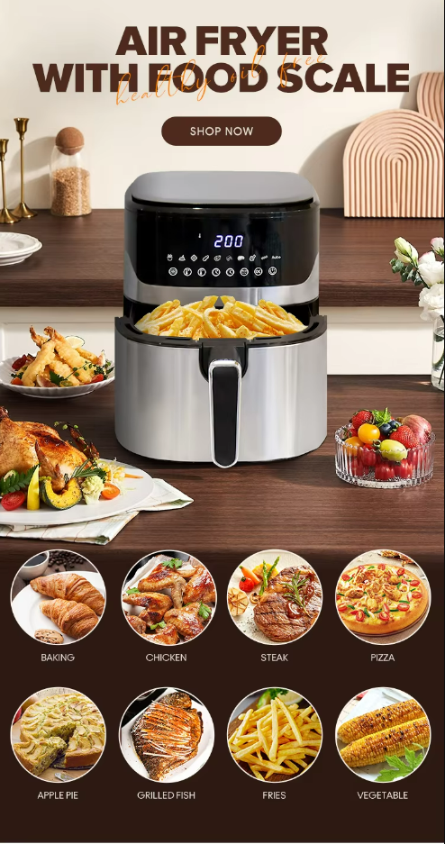 Everich Hot Sales Large Capacity Air Fryer With Customized Logo, Fryer ...