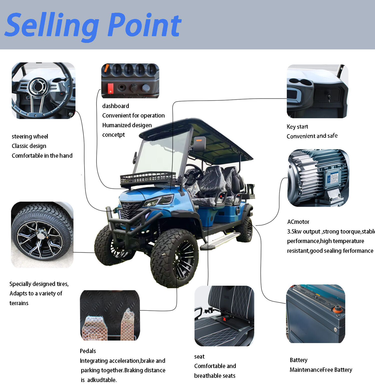 Most Popular Golf Cart Legal Street Golf Cart Off-road Buggy $3000 ...