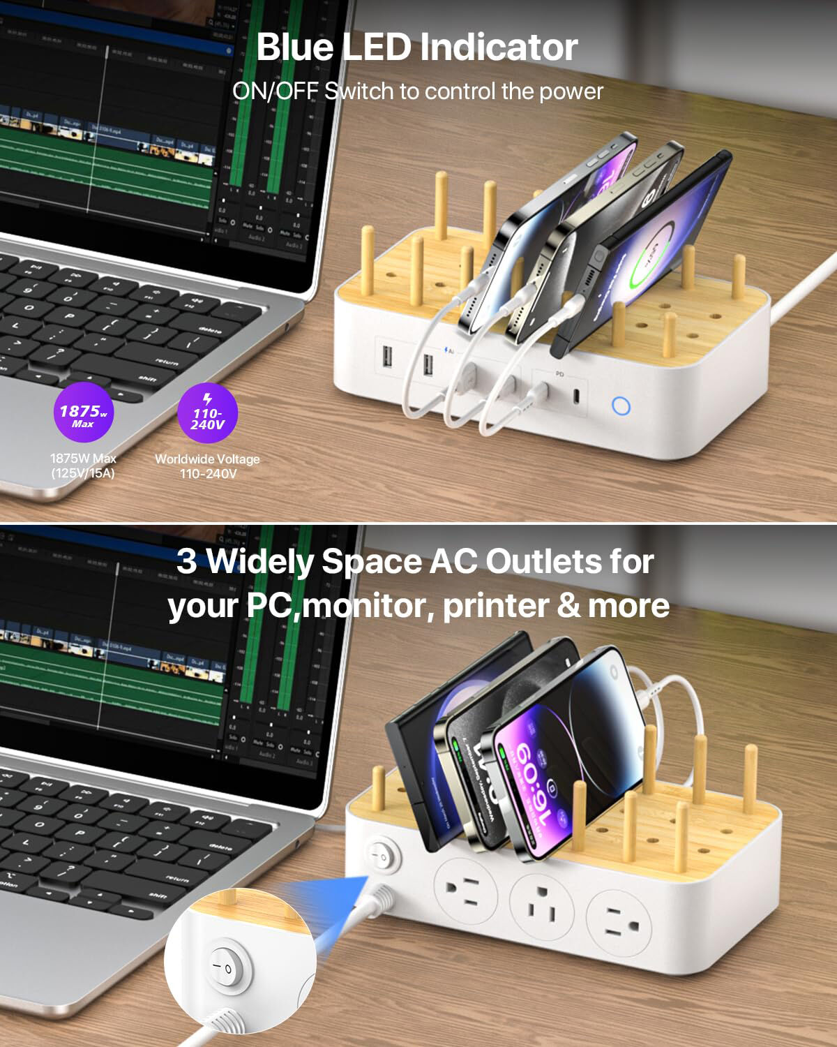 Bulk Buy China Wholesale Universal Smart 6 Port Portable Desktop 20w Pd ...