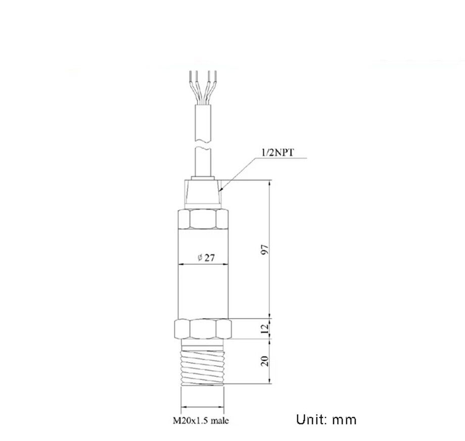 Strongfirst Industrial G1/4 Gauge Explosionproof Pressure Transmitter ...