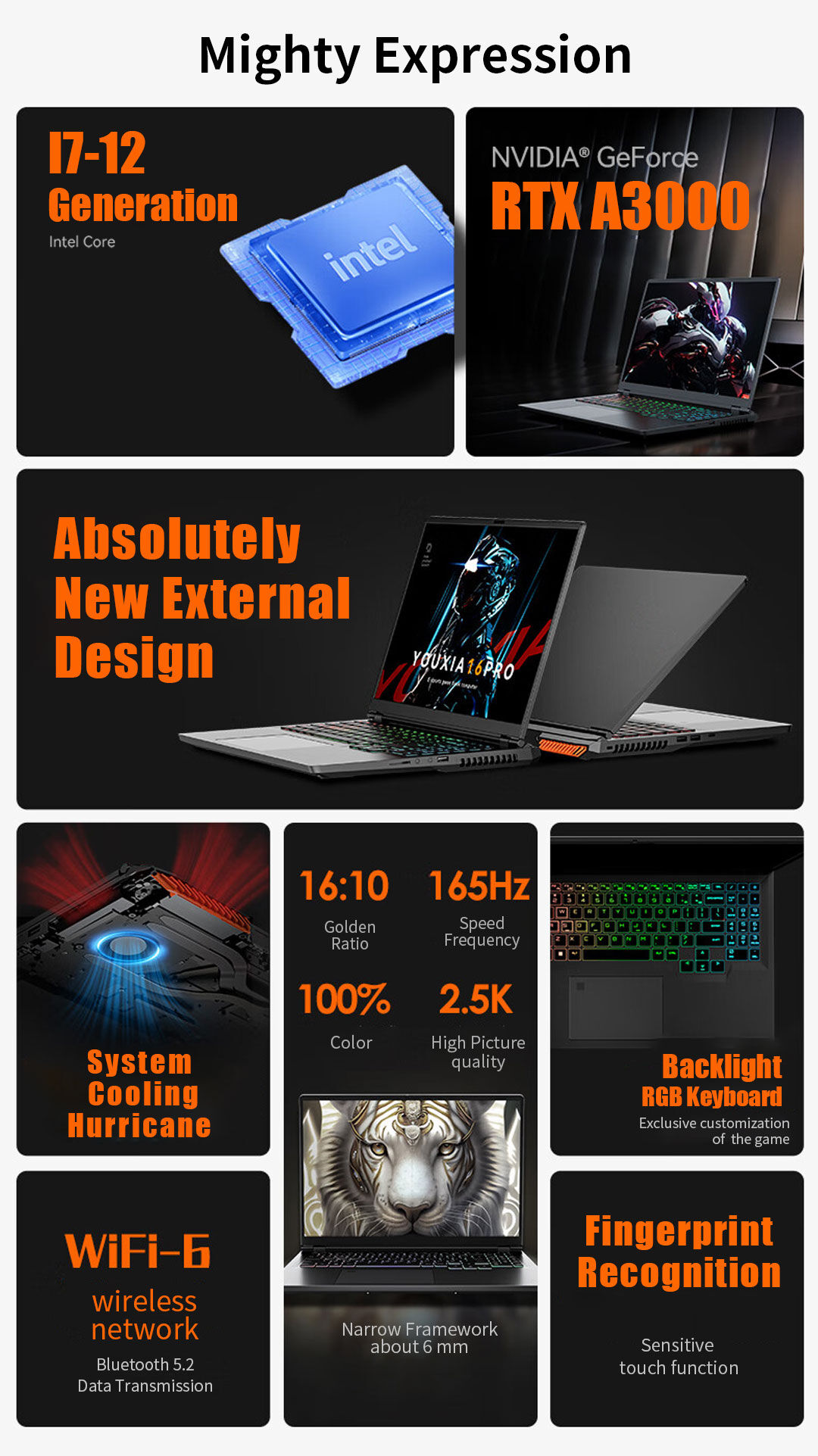 16'' Business Workstation Laptop With Rtx A3000 12g Graphic Card Gaming ...