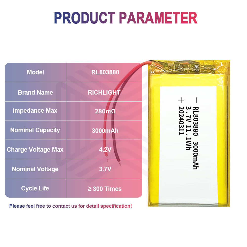 Bulk Buy China Wholesale Factory Price 803880 Pouch Type Battery ...