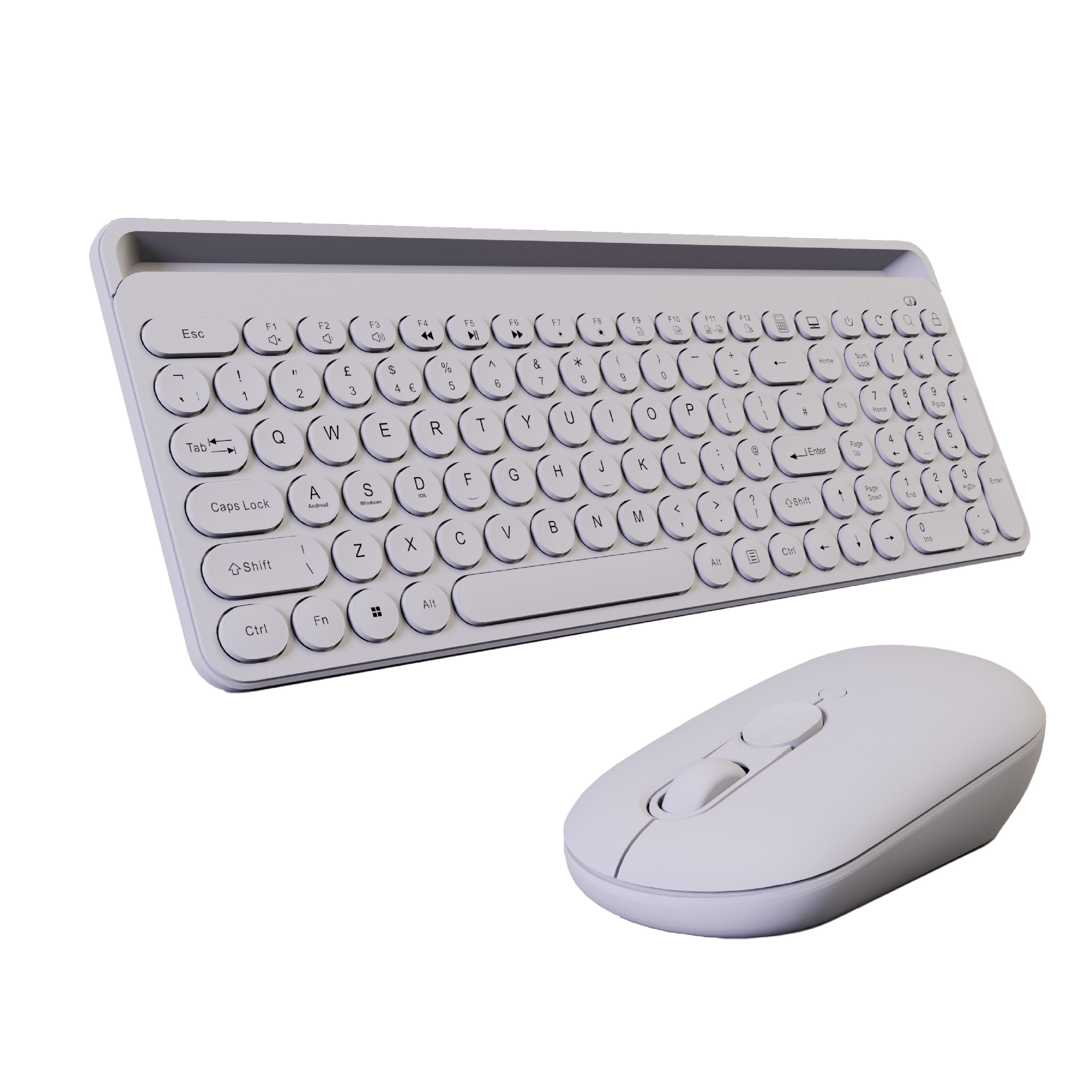 Manufacturers Supply Ultra-thin Wireless Bluetooth 2.4 White Keyboard ...