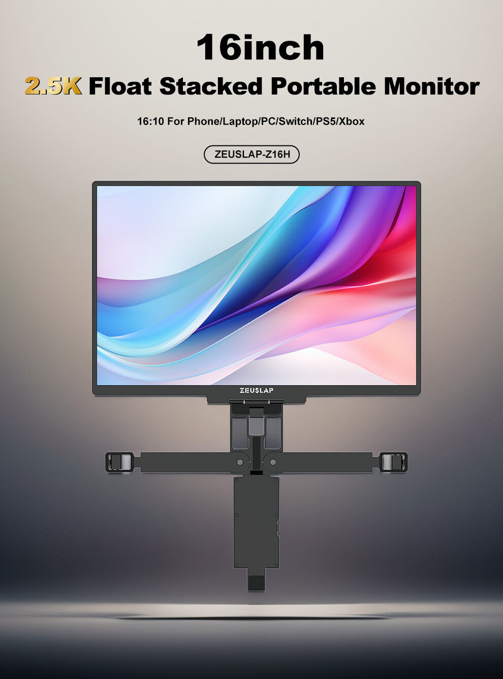 Led Screen Ips Hd Display Ultra Thin Multi-functional 16 Inch 2.5k ...