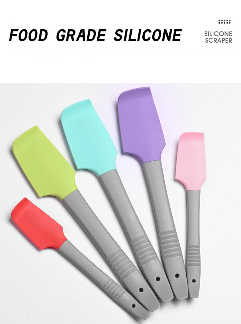 Non-stick Heat Resistant Rectangular Silicone Spatulas Nonstick ...