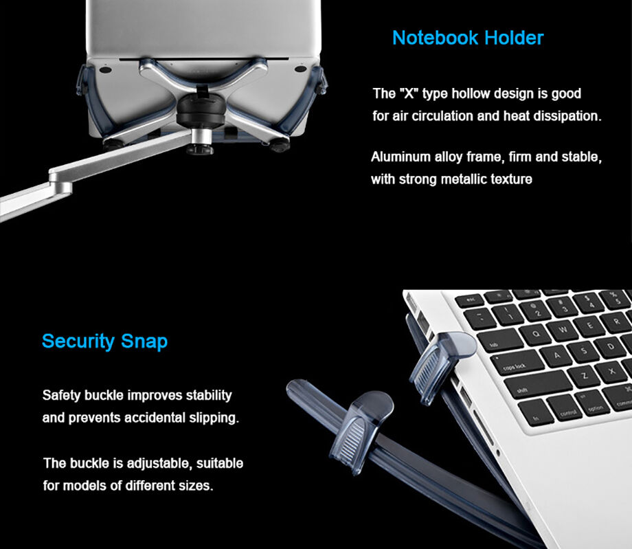 Aluminum Adjustable Dual Tablet Display Screen Arm Desktop Mount With ...