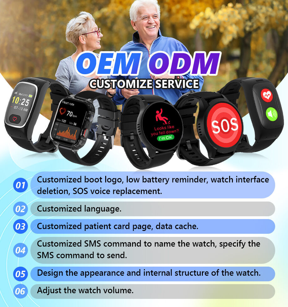 4g Gps Elderly Smart Watch Fall Alert Anti-lost Medicine Reminder Sos ...
