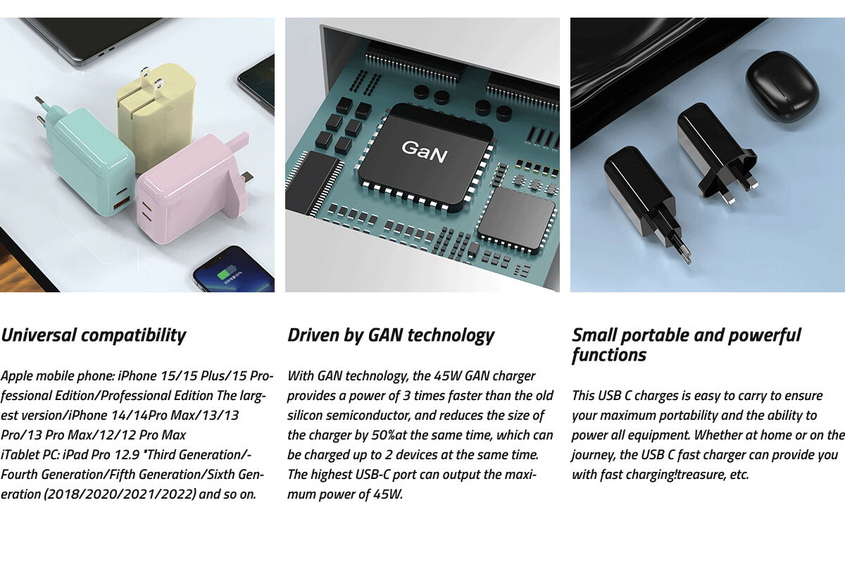 Ce Certification Gan Pd45w Uk Standard C+a Port Multi-protocol ...
