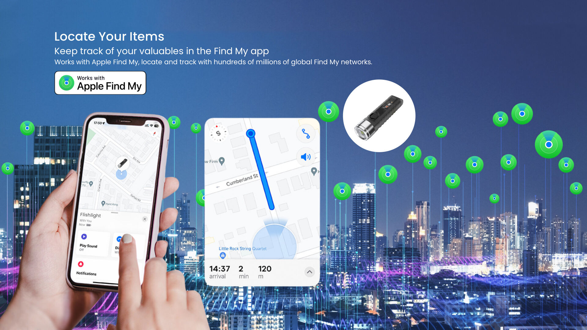 Find My Smart Finder Key Tracker Air Tag M Fi Certified Item Bluetooth ...