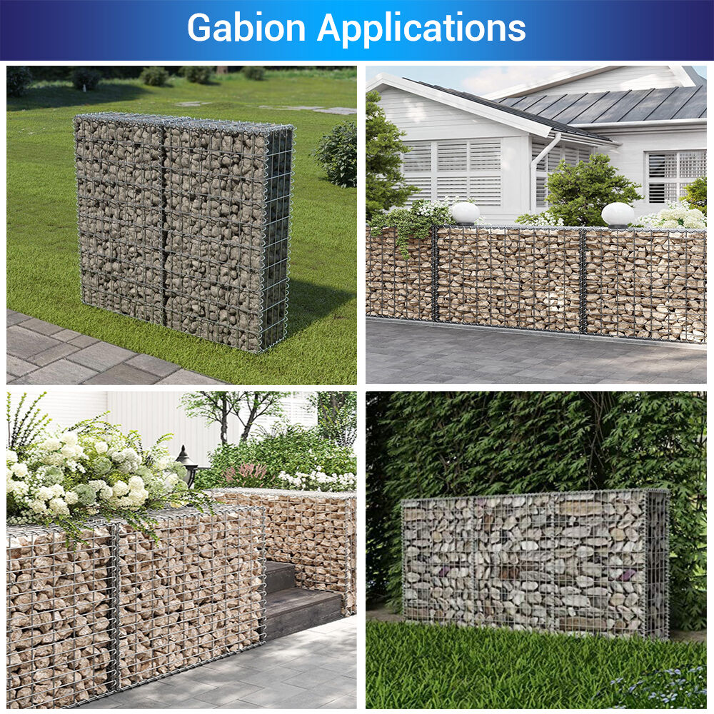 Factory Prices Hot Galvanized Galfan Coated 200x100x50 Gabion Basket ...