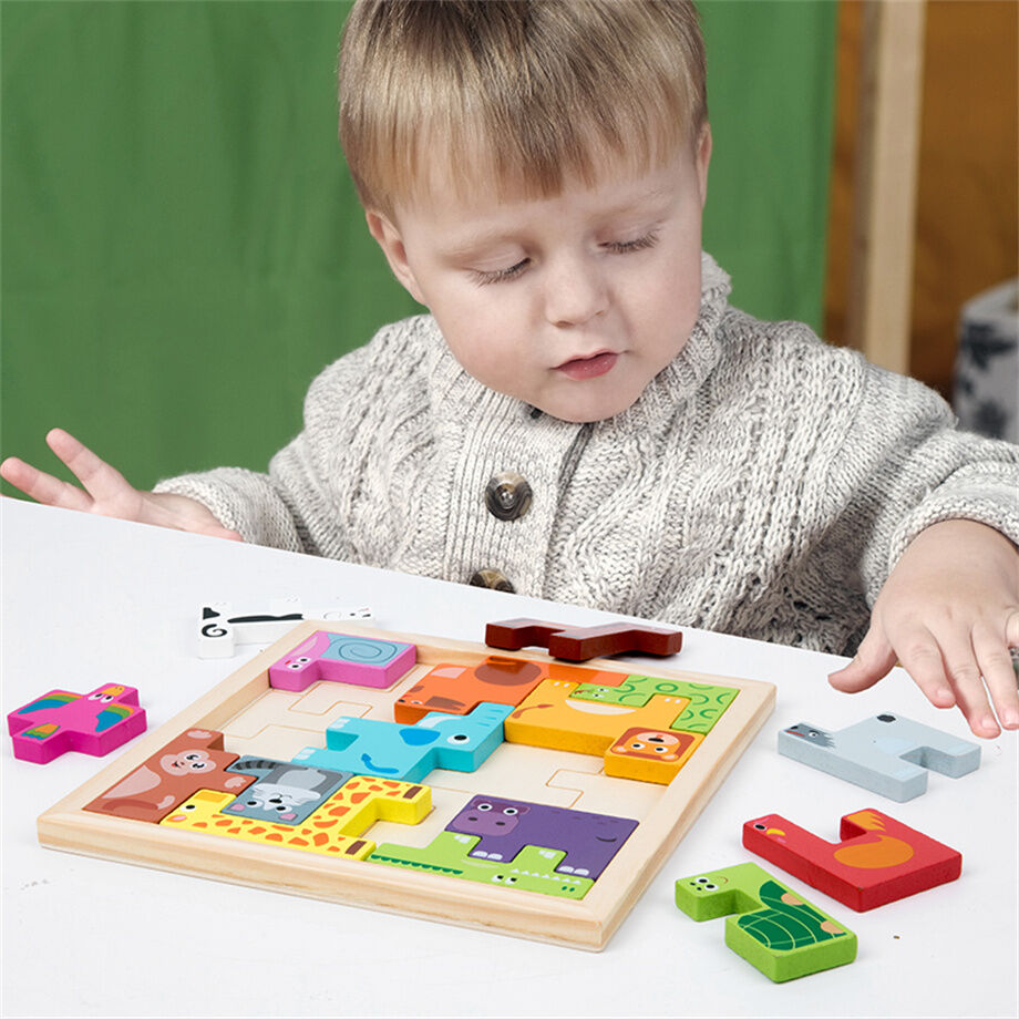 Buy China Wholesale Montessori Wooden Toddler Puzzle Toy For Age 3 4 5 ...